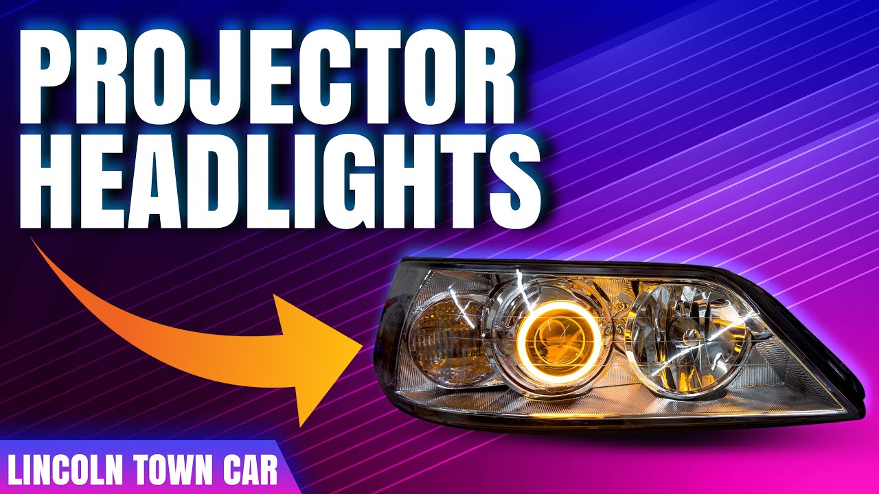 Lincoln Town Car Projector Headlights - YouTube