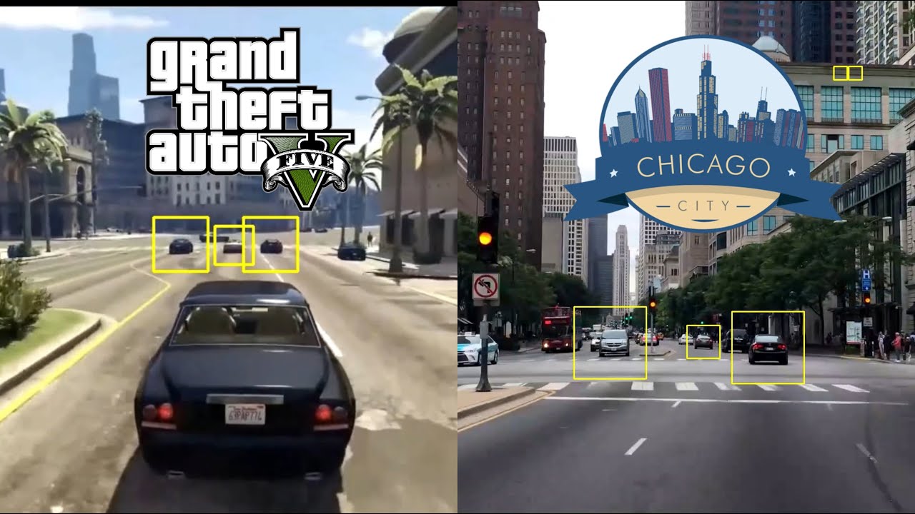 car detection comparison (GTA 5 vs Real life) using haar cascades - YouTube