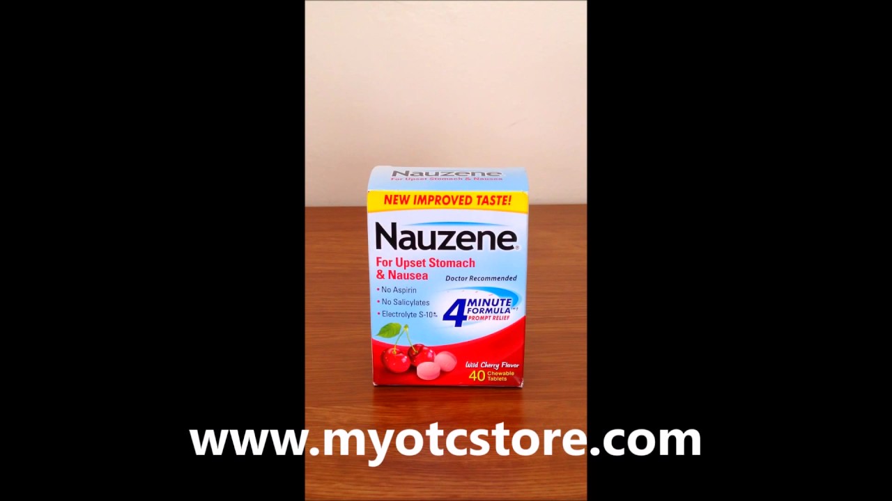Nauzene Chewable Tablets For Nausea, Wild Cherry - YouTube