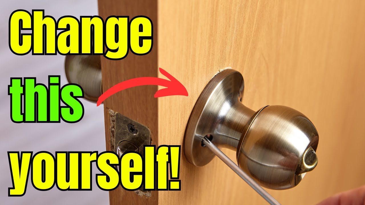 DIY How to change a door lock (interior) - YouTube