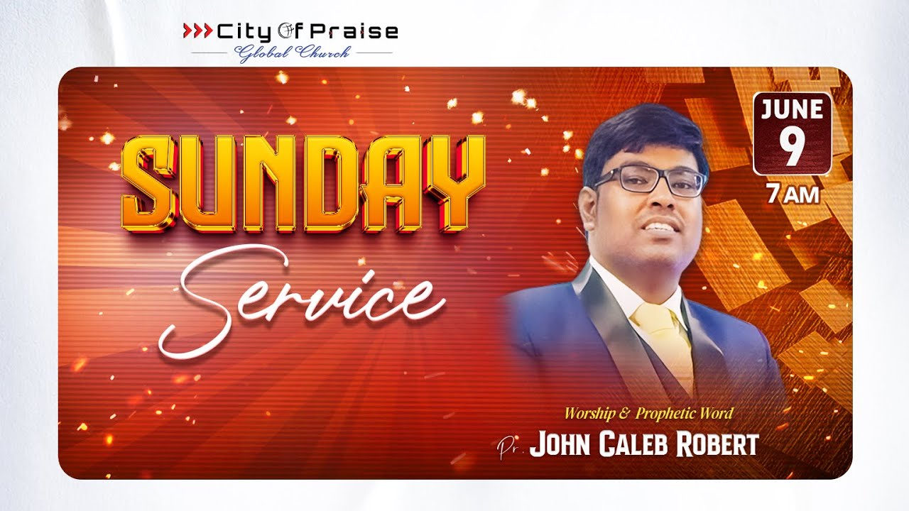 🔴🅻🅸🆅🅴 - Sunday Service | 9 JUNE 2024 | Pr. JOHN CALEB ROBERT - YouTube