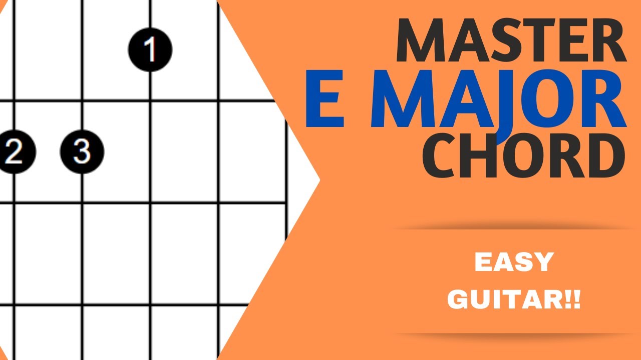 Easy Guitar Chords For Beginners E Chord On Guitar - YouTube