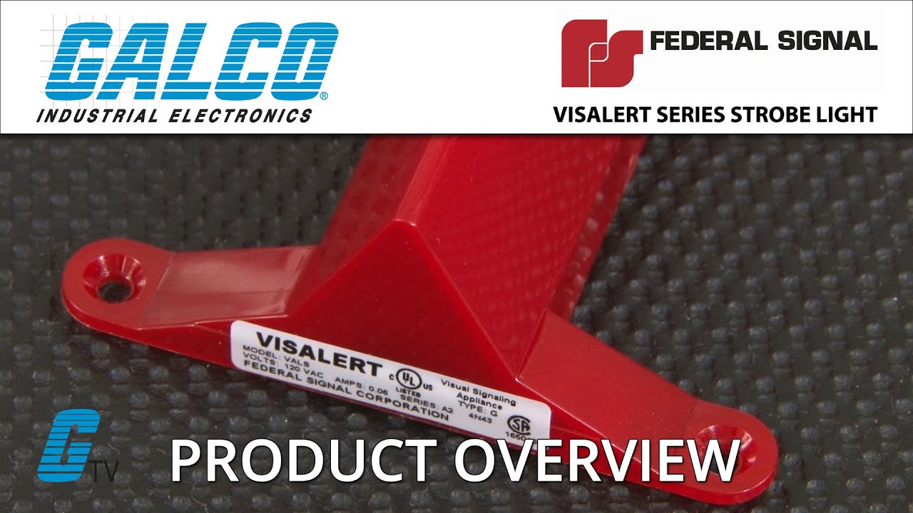 Federal Signal's Visalert Series Strobe Light - YouTube