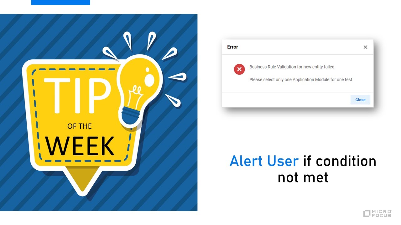 Tip Of The Week 19 Alert User If Condition Not Met YouTube Tip Of The Week 19 Alert User If Condition Not Met YouTube