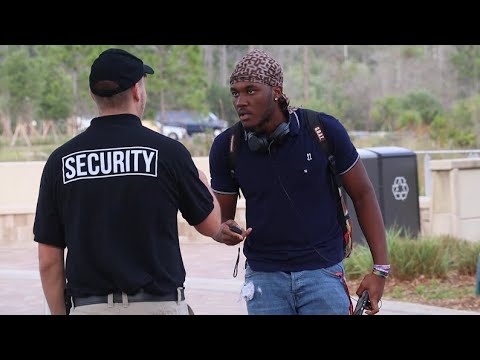 Security Guard Prank at College - YouTube