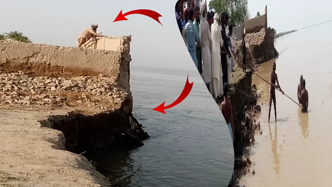 Sindh river ka tezz katao || River indus katao in pakistan 2023 Darya ...