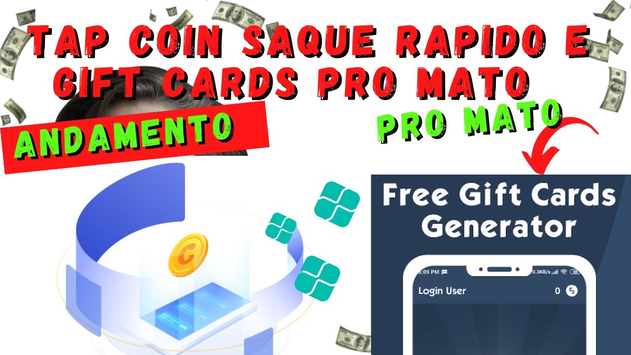 TAP COIN PAGA DE R$4,45 ATÉ R$ 500,00 VEJA E GIFT CARDS - YouTube