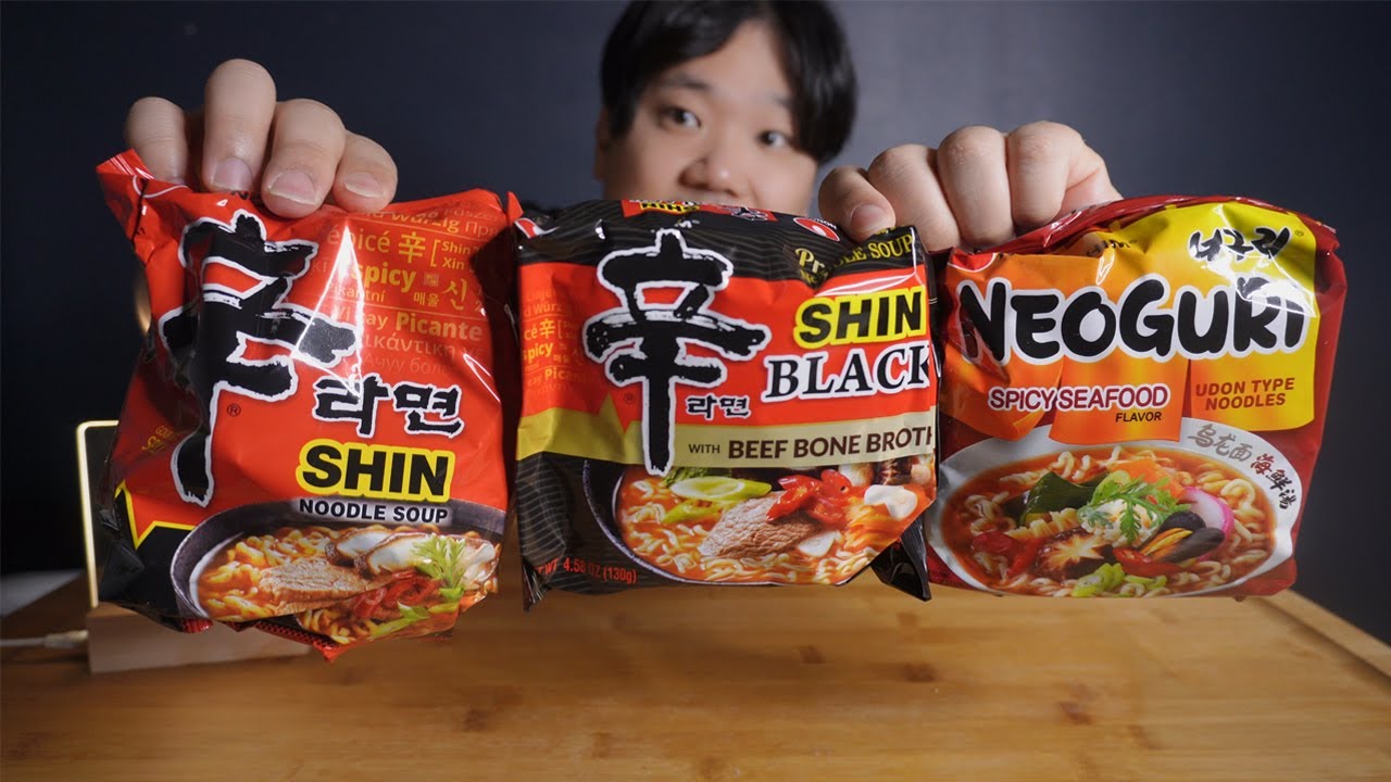 Neoguri vs Shin Ramen vs Shin Ramen Black Mukbang! Winner? l Day 8 l ...