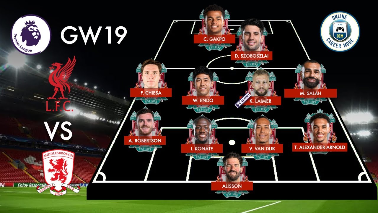 FC Liverpool vs Middlesbrough(GW19) - YouTube