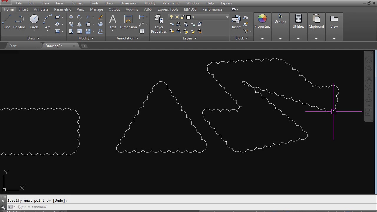 Tutorial revcloud AutoCAD 2016 - YouTube