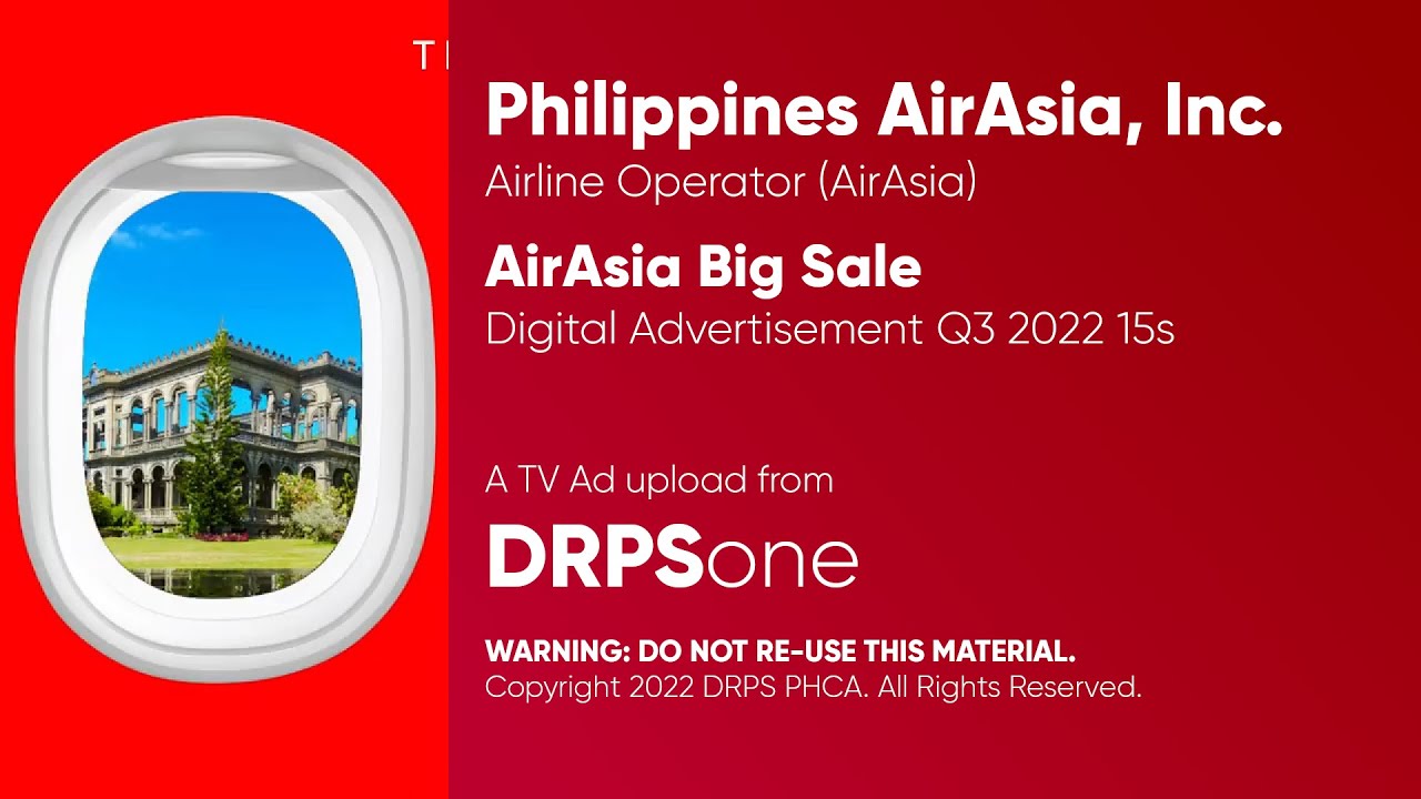 AirAsia Big Sale Digital Ad Q3 2022 15s (Philippines) - YouTube