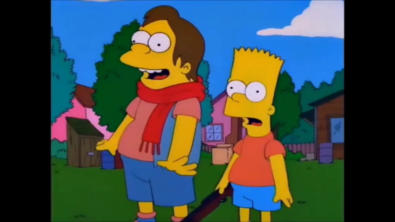 Bart Kills A Bird At Nelson Muntzs House The Simpsons - YouTube
