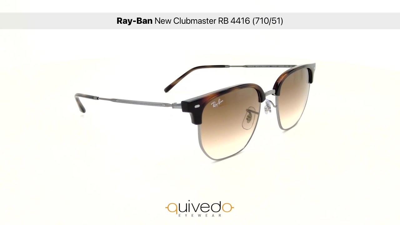 Ray-Ban New Clubmaster RB 4416 (710/51) - YouTube