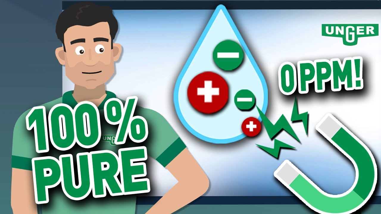 How a HydroPower Ultra DI filter from UNGER produces pure water - YouTube