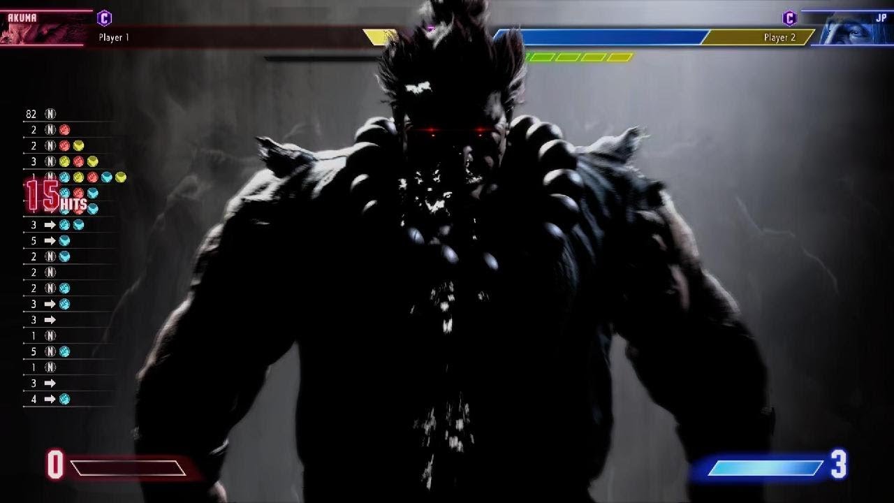 Street Fighter 6 Akuma how to combo into Raging Demon ( 45 hits combo ...