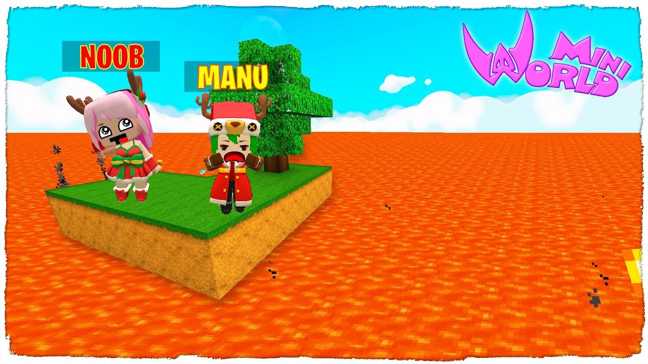 ¡SOBREVIVIMOS AL MUNDO DE LAVA DE MINI WORLD! - YouTube