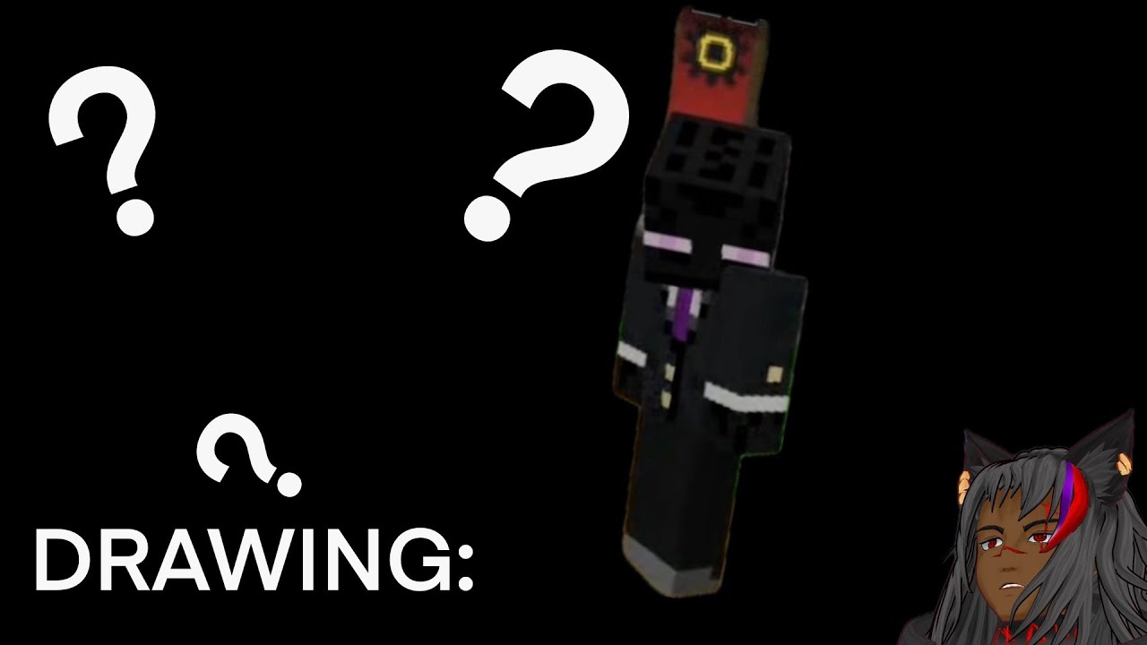 Drawing Enderman The Watcher from AXO SMP - YouTube