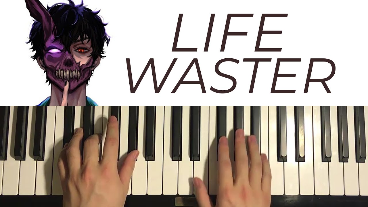 Corpse Husband - Life Waster (Piano Tutorial Lesson) - YouTube