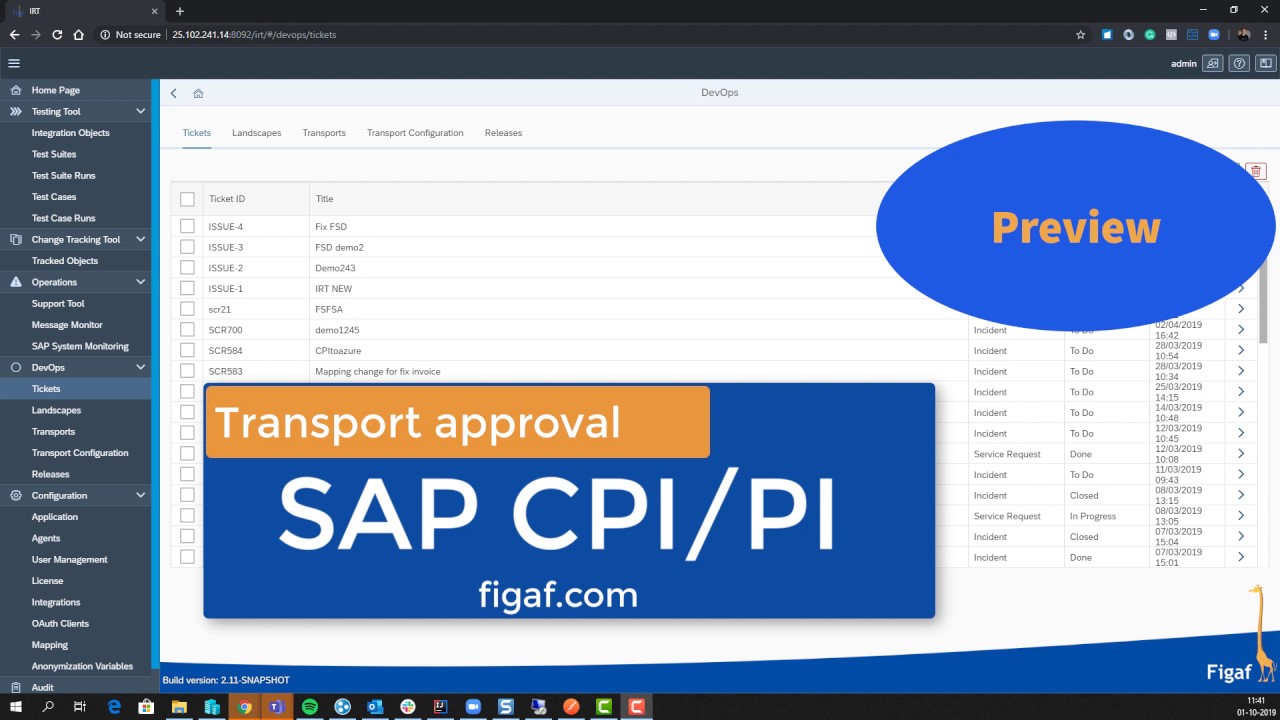 SAP PI/CPI Transport approval process (Preview) - YouTube