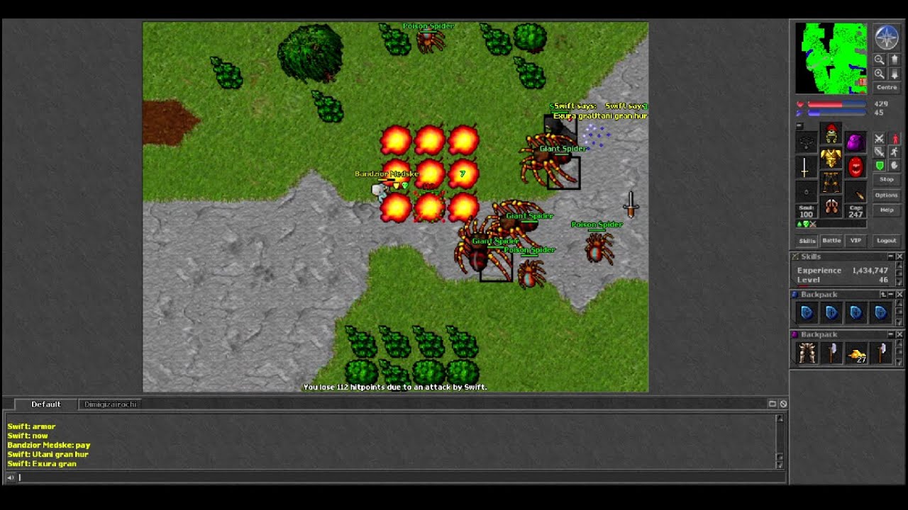 Old Tibia - GS Hunt & Swift Power Abuser (7.6 2006 Isara) - YouTube