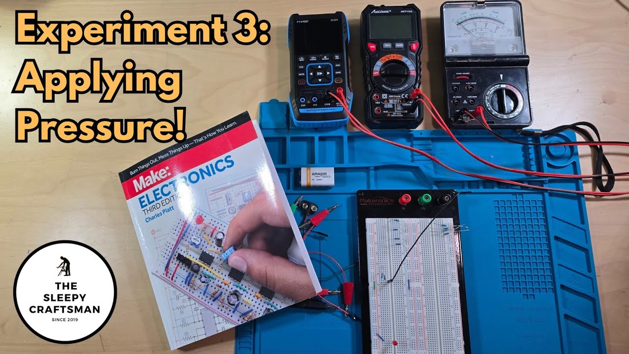 MAKE: Electronics Experiment 3 - Applying Pressure! - YouTube