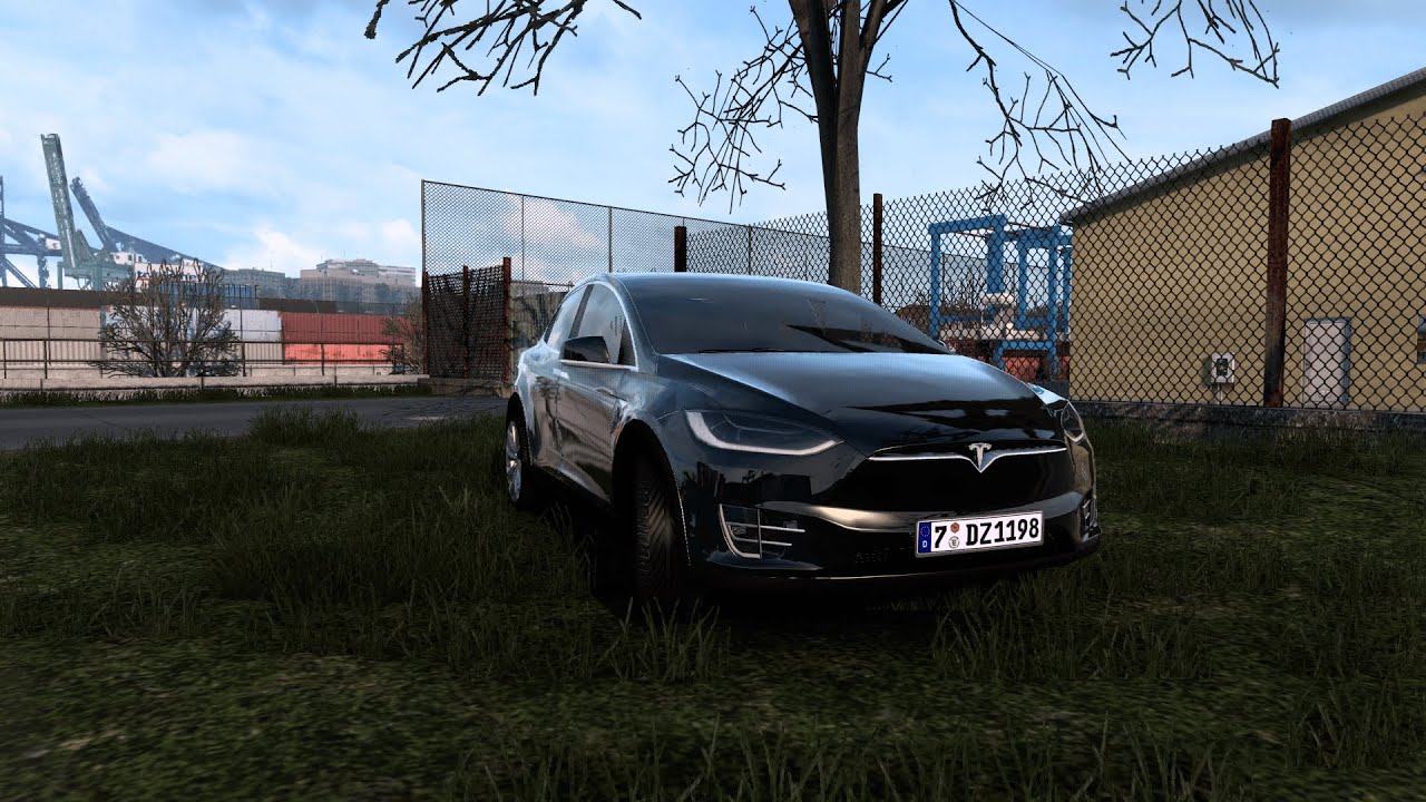 Tesla Model X - Electric Motor V2 FUNNY| Euro Truck Simulator 2 ...