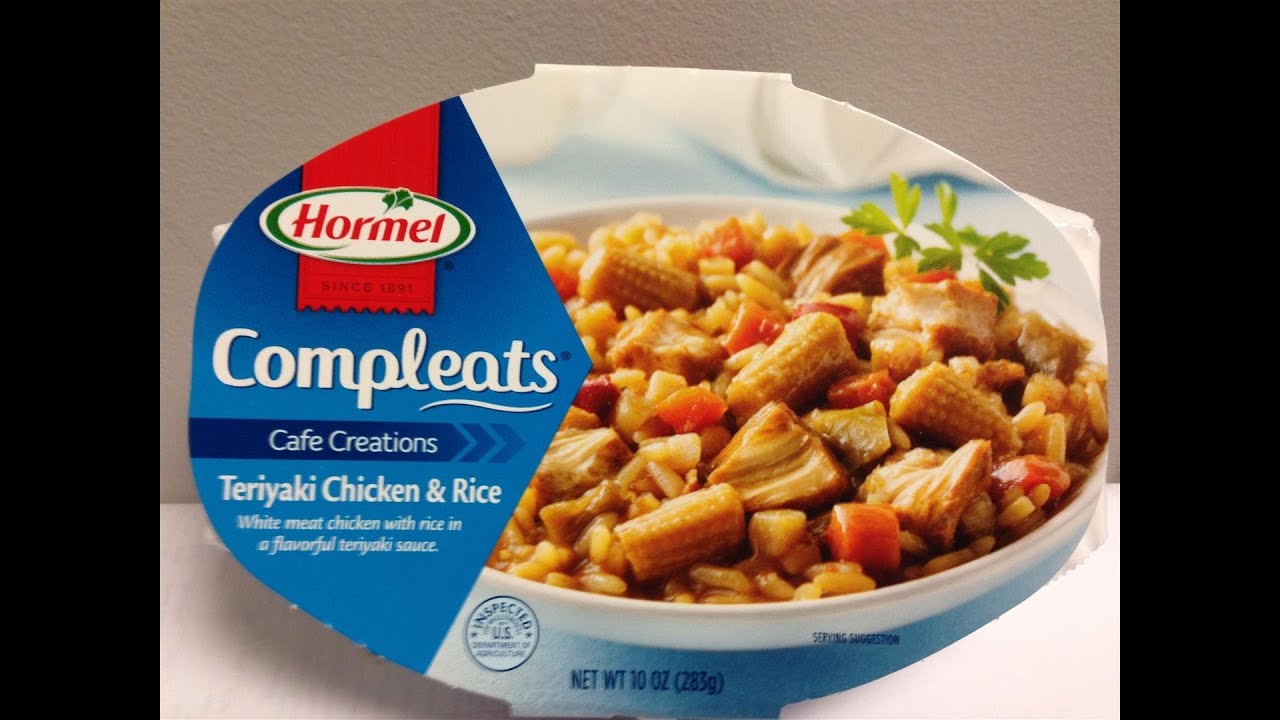 Hormel Compleats: Teriyaki Chicken & Rice Food Review - YouTube