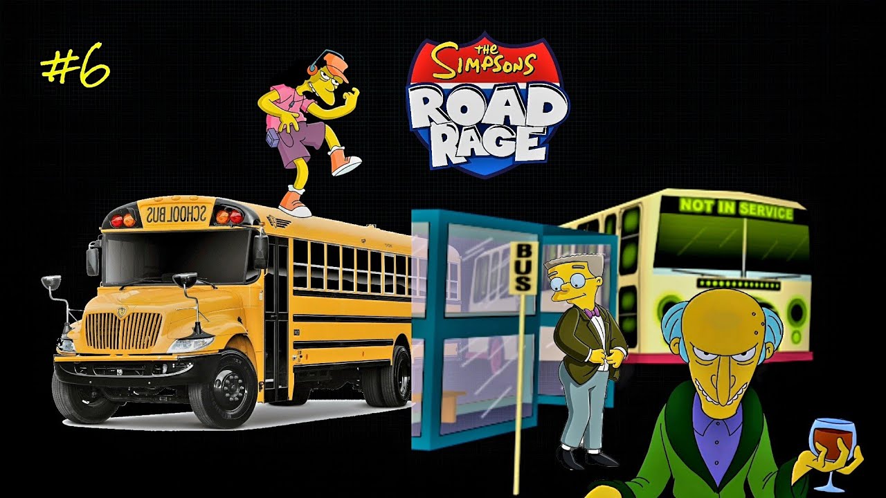 Bus VS Bus (The Simpsons Road Rage) - YouTube