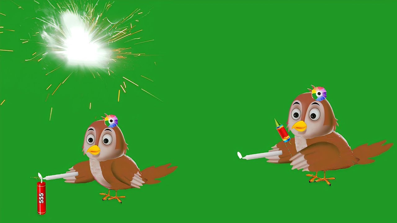 Diwali part 2 tuni chidiya cartoon/tuni chidiya green screen/birds ki ...