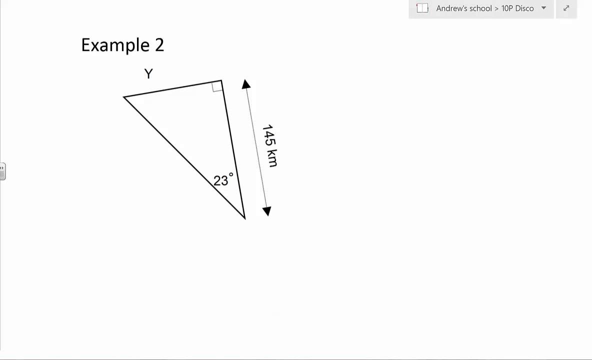 Basic Trig - finding side when unknown is in the numerator - YouTube