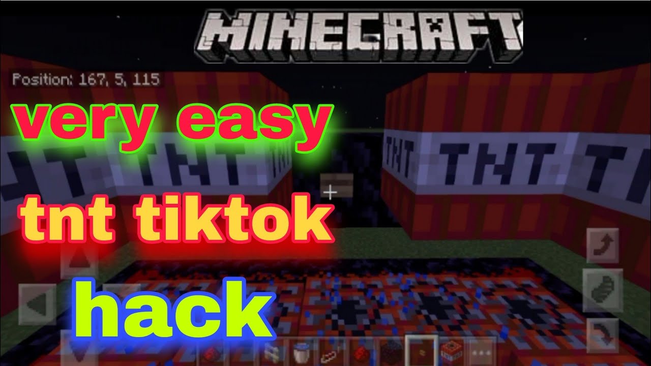 very easy viral tnt tiktok hack | Minecraft tnt hack | The Venomenom | - YouTube