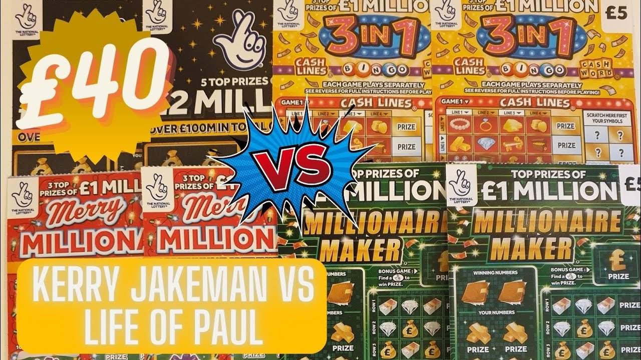 £40 of Scratch cards 🤩 Life Of Paul vs Kerry Jakeman in a scratch card ...