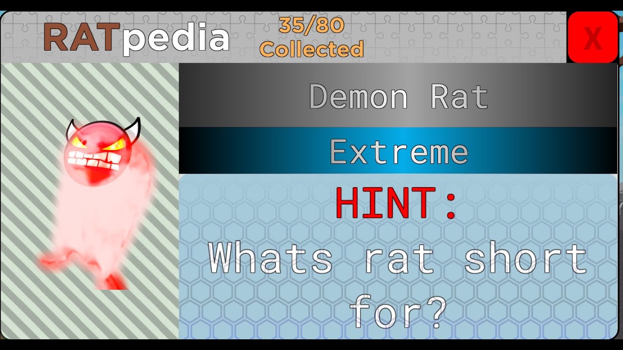 How To Get Demon Rat | Find The Rats - YouTube