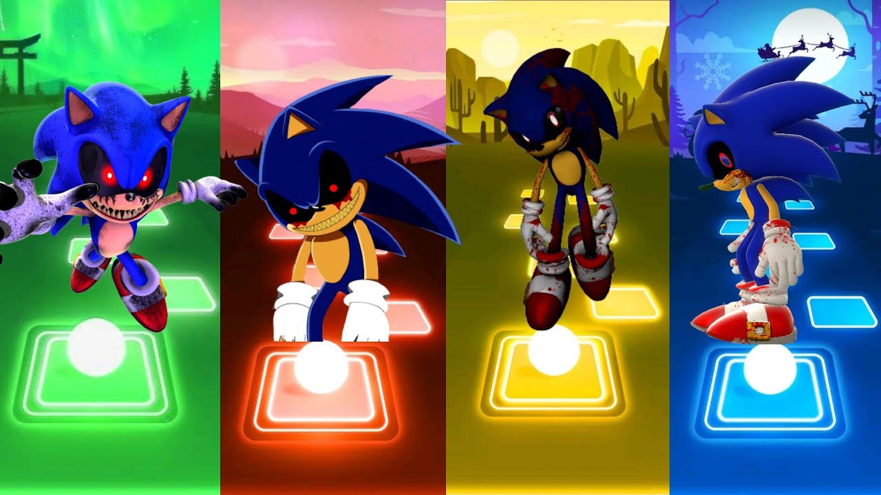Team Sonic Sonic Exe 🆚 Sonic 🆚 Sonic Exe 🆚 Sonic Tiles Hop EDM Rush ...