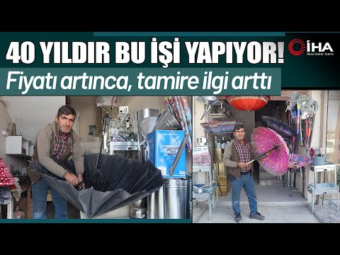 Şemsiye Fiyatları Artınca Şemsiye Tamirine İlgi Arttı