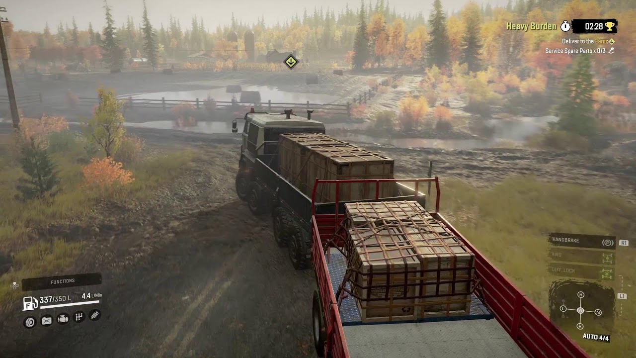 snow runner new mission azov truck - YouTube