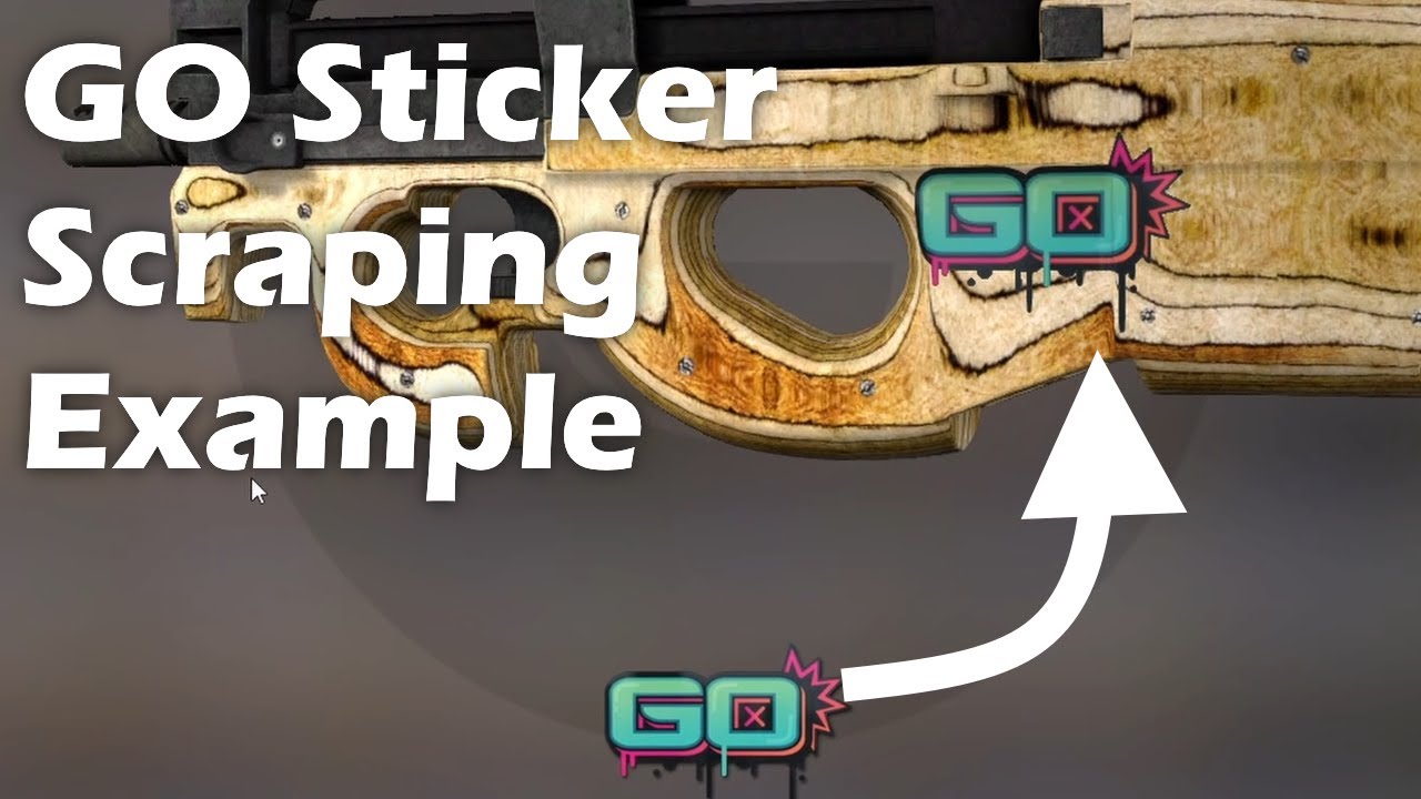 Sticker | GO Scraping Example - YouTube