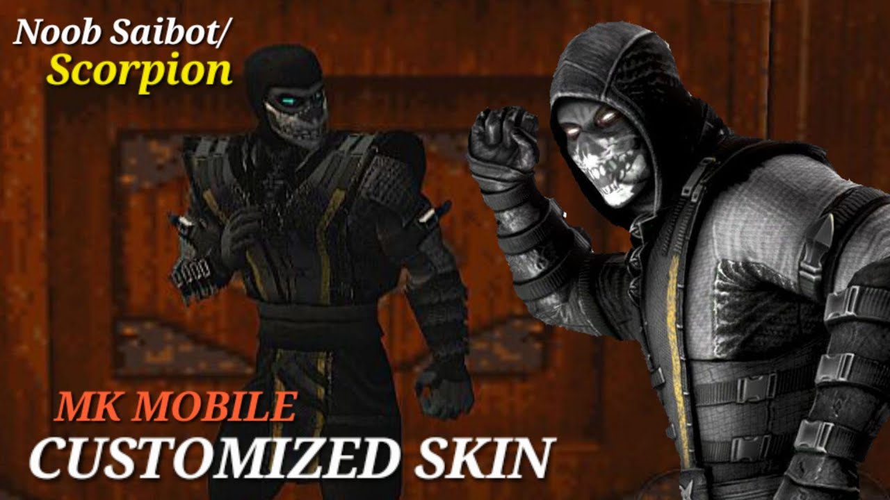 MKSM MOD Noob Saibot/Scorpion MKX Movile - Customized skin - YouTube