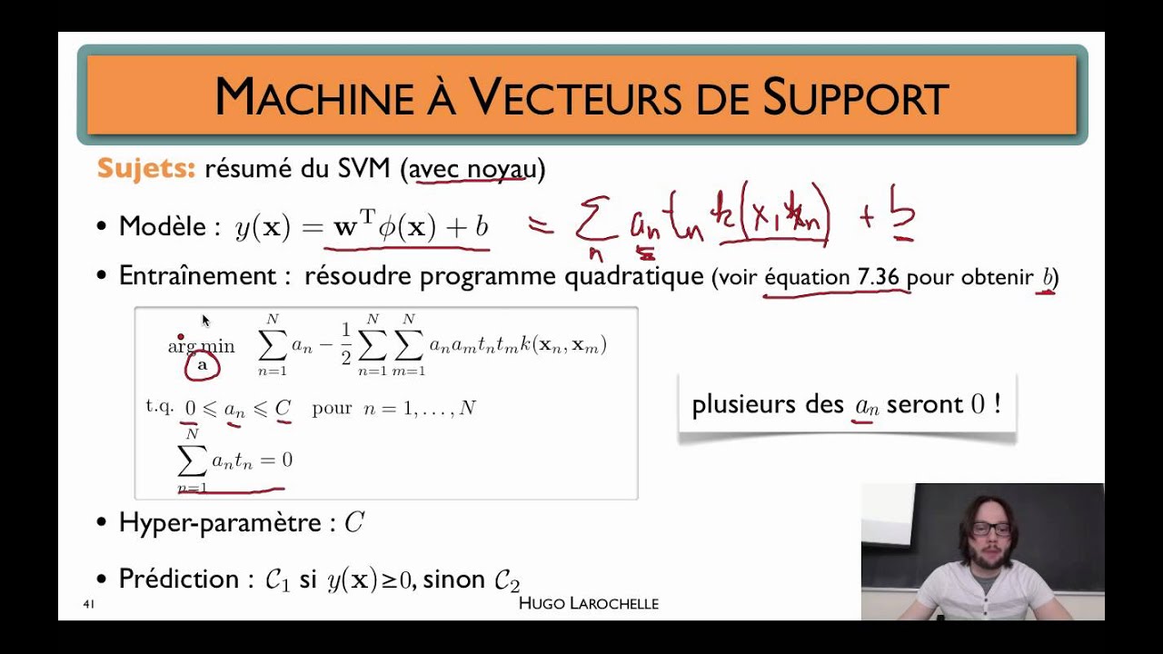 Apprentissage automatique [6.7] : Machine à vecteurs de support ...