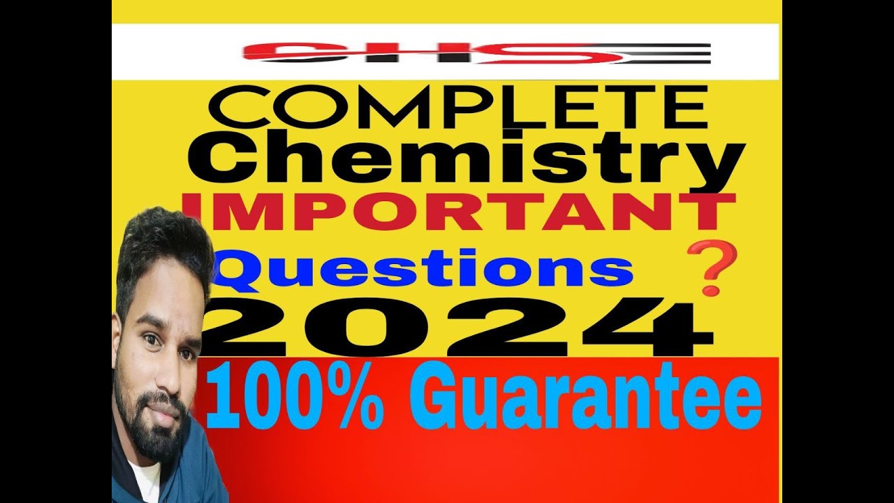 COMPLETE CHEMISTRY SELECTION FOR COUNCIL EXAM 2024 BY RRD SIR - YouTube