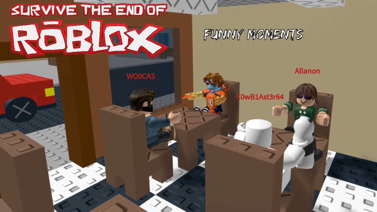 Survive the End of Roblox Funny Moments - YouTube