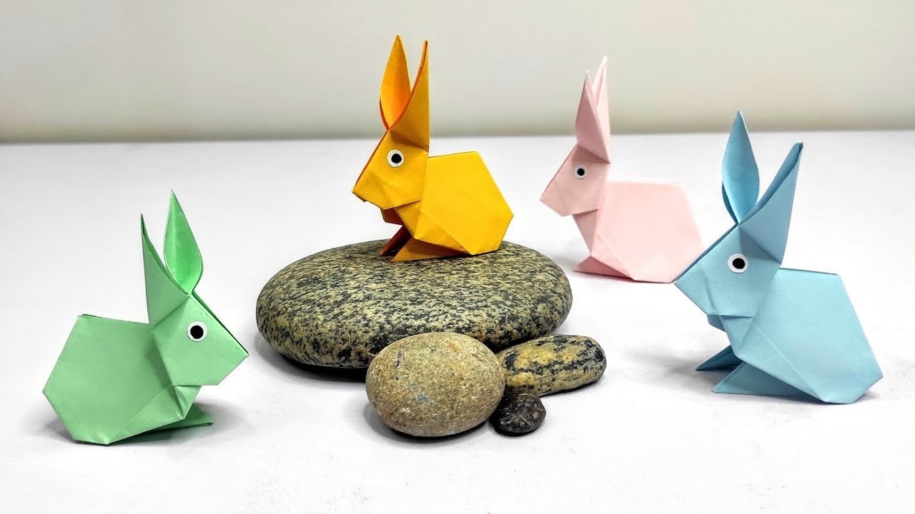 How to Make Origami Paper Rabbits 🐰| Easy Paper Rabbit Tutorial ...
