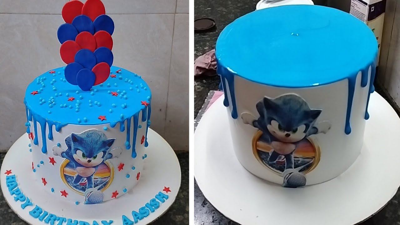 2Kg Vanilla Photo Cake |Photo Cake Design |Sonic Photo Cake |Simple ...