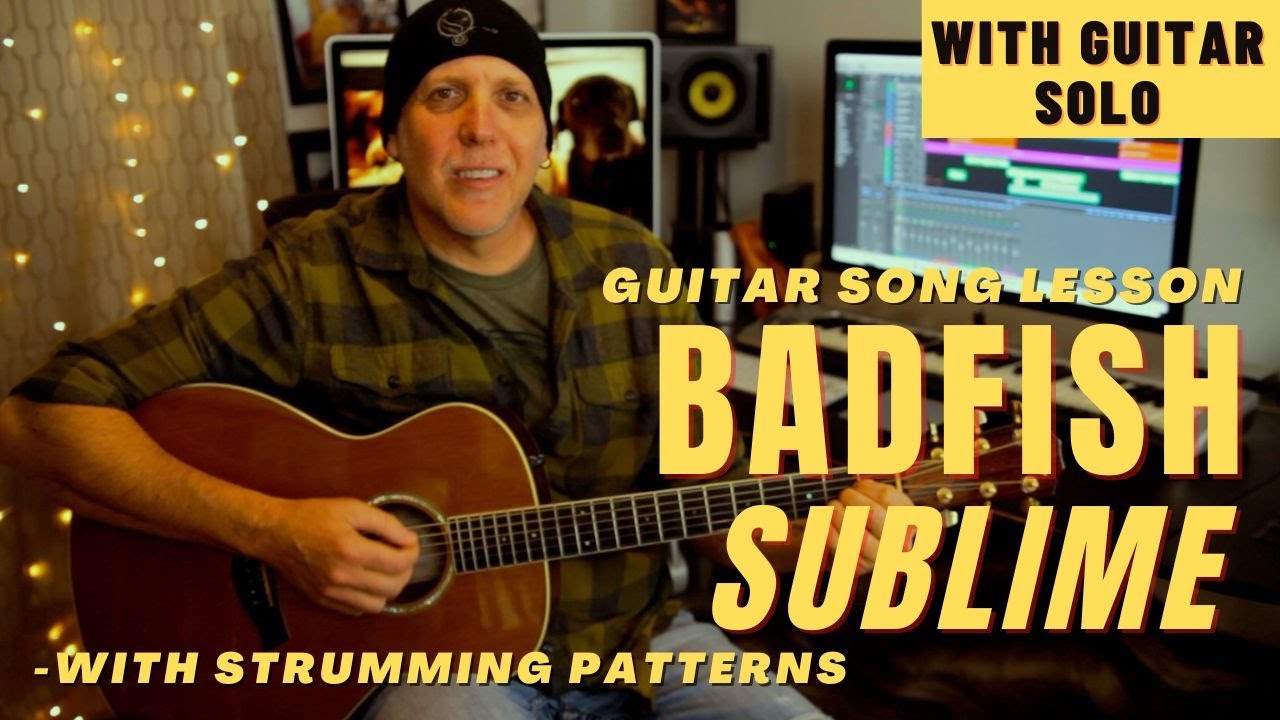 Sublime Badfish Acoustic Guitar FULL Song Lesson with Guitar Solo - YouTube