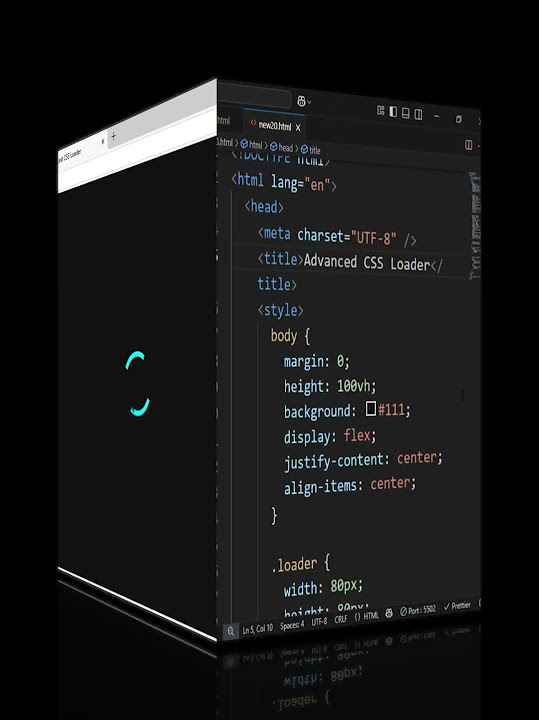 Css Loader Animation No Js Pure Css Spinner 🔥 Tech Programming