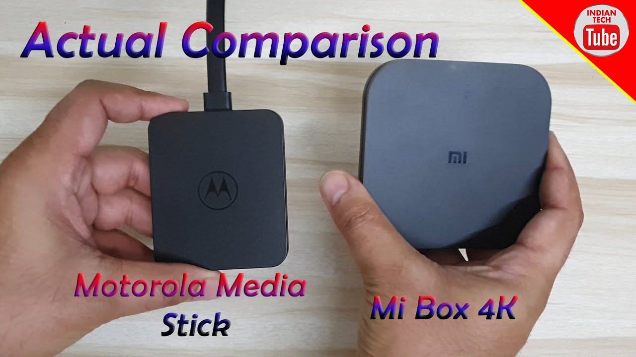 Mi box 4K vs Motorola media Stick | Actual difference - YouTube