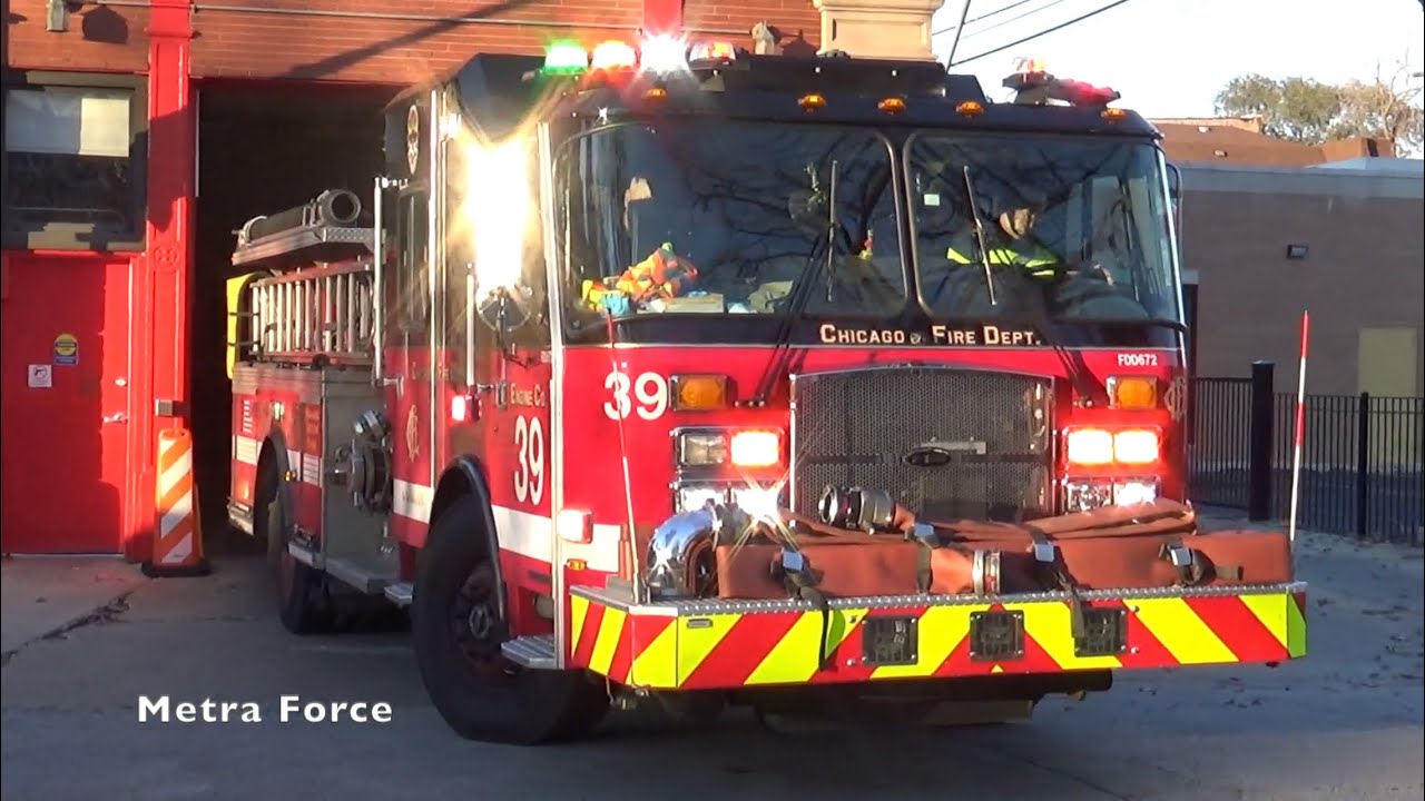 Chicago Fire Dept Engine 39 Responding - YouTube