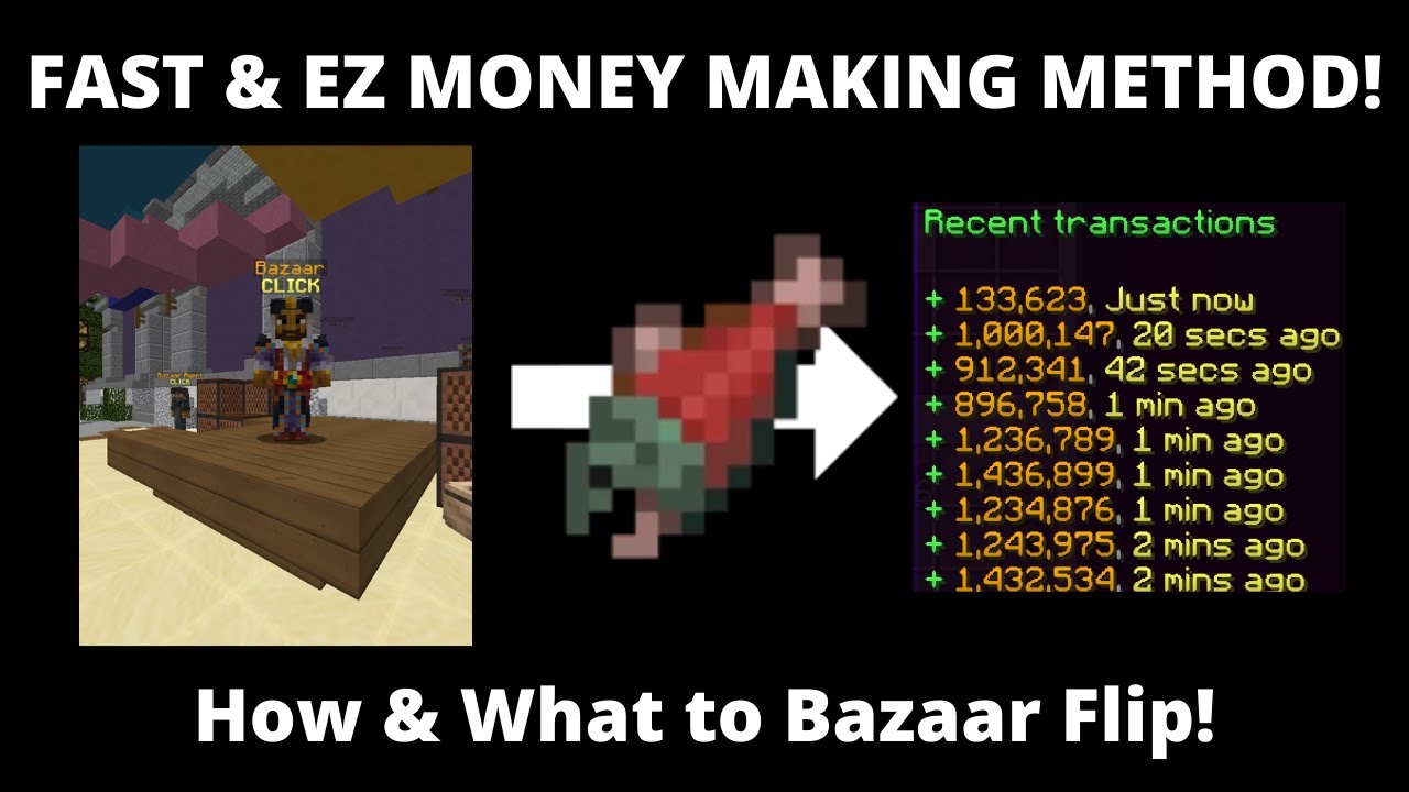 MAKE MILLIONS IN MINUTES! INSANE Money Making Method! How to Bazaar ...