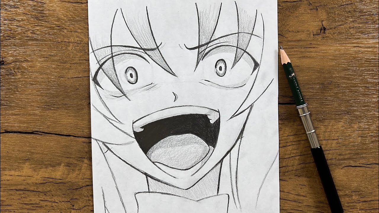 How to draw crazy anime girl ~ drawing tutorial - YouTube