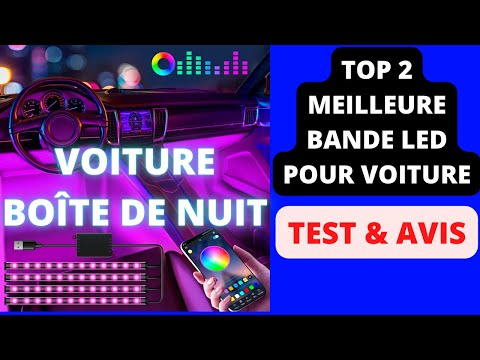 TOP 2 Meilleure Bande LED Voiture - éclairage d'ambiance - Installation Facile. TUTO Govee Pas Cher
